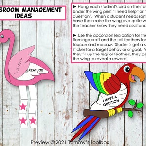 Tropical Birds All About Me Craft and Back to School Bulletin Board Kit ...
