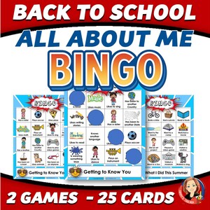 All About Me Bingo - Perfect for Back to School! Classroom Icebreaker ...