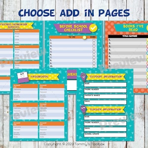 Student Planner and Agenda - Printable and Digital 2025-2026 With Free ...
