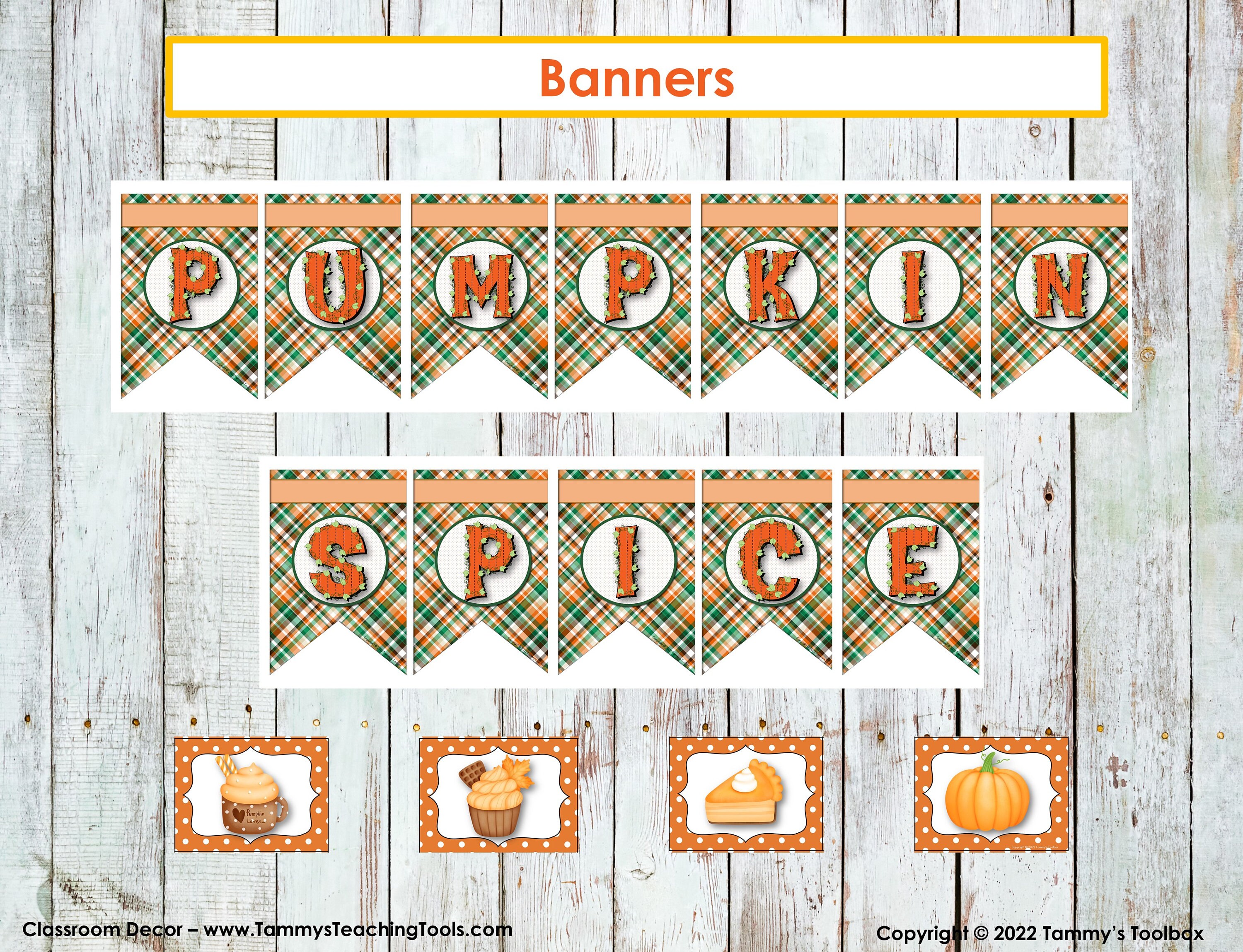 Pumpkin Spice Fall Bulletin Board Kit With Craft Activities - Etsy