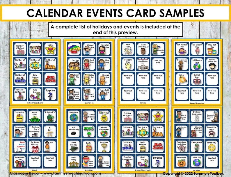 Sunflower Classroom Calendar Decor Set Editable, Sunflower Bulletin ...