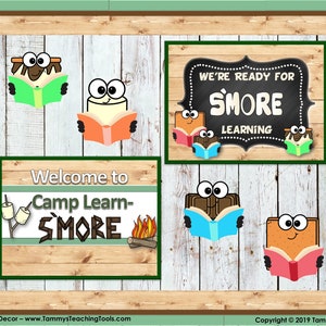 Camping Classroom Decor Editable, Printable Rustic Classroom, Camping ...