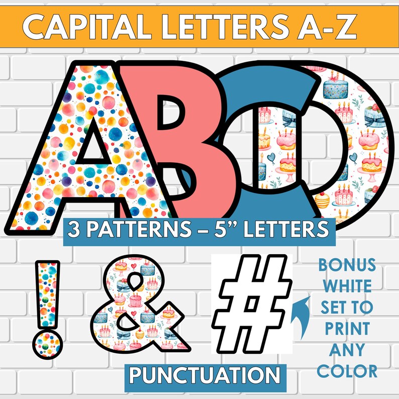 Editable Birthday Bulletin Board Kit – Birthday Party Classroom Decor ...