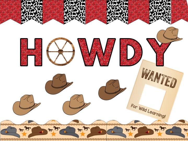 Wild West Classroom Decor Bulletin Board Kit, Western Bulletin Board ...