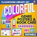 Classroom Library Book Bin Labels in Bright Polka Dots Classroom Decor ...