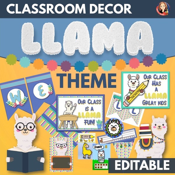 Llama Banner - Etsy