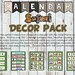 Jungle Safari Decor Calendar and Class Schedule Editable, Safari ...