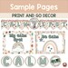 Boho Rainbow Calming Corner Kit With Strategies, Feelings Posters, and ...