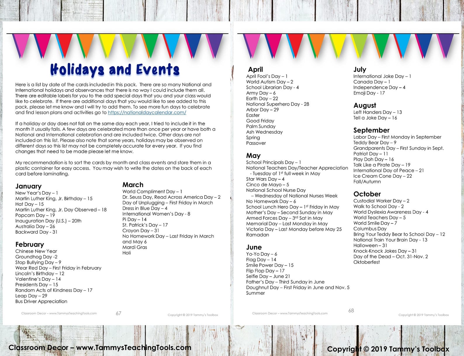 Editable Classroom Calendar in a Camping Theme, Printable Rustic ...