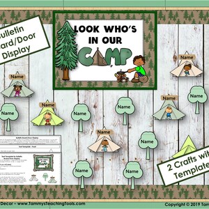 Camping Classroom Decor Editable, Printable Rustic Classroom, Camping ...