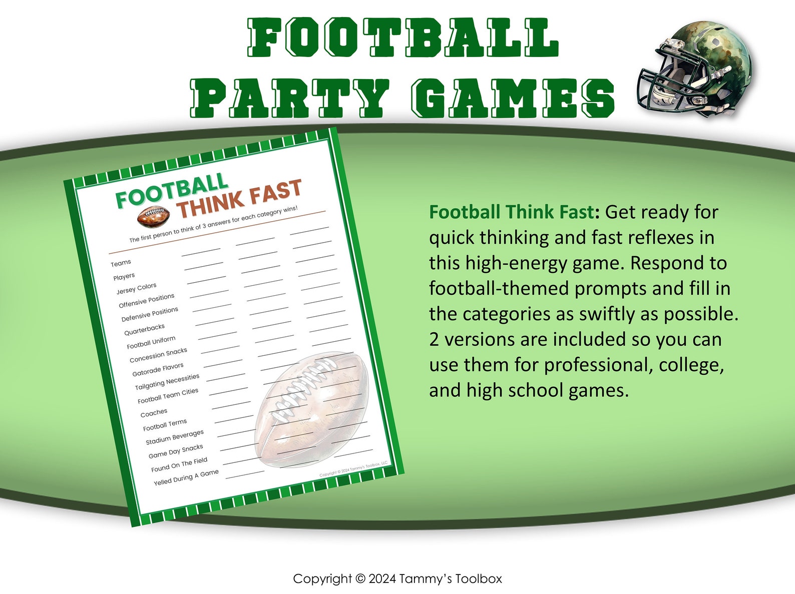Printable Football Party Games Bundle | Fun Activities for Adults and ...