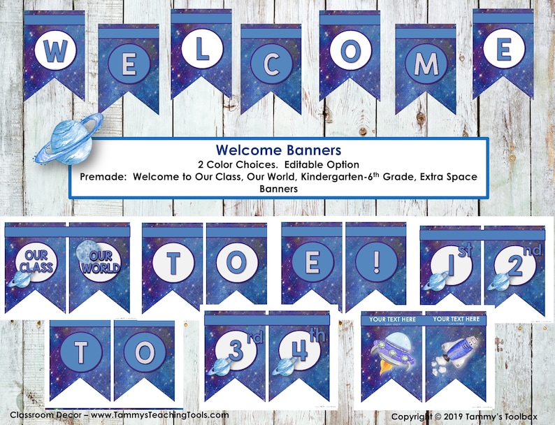 Galaxy Outer Space Theme Classroom Decor - Etsy