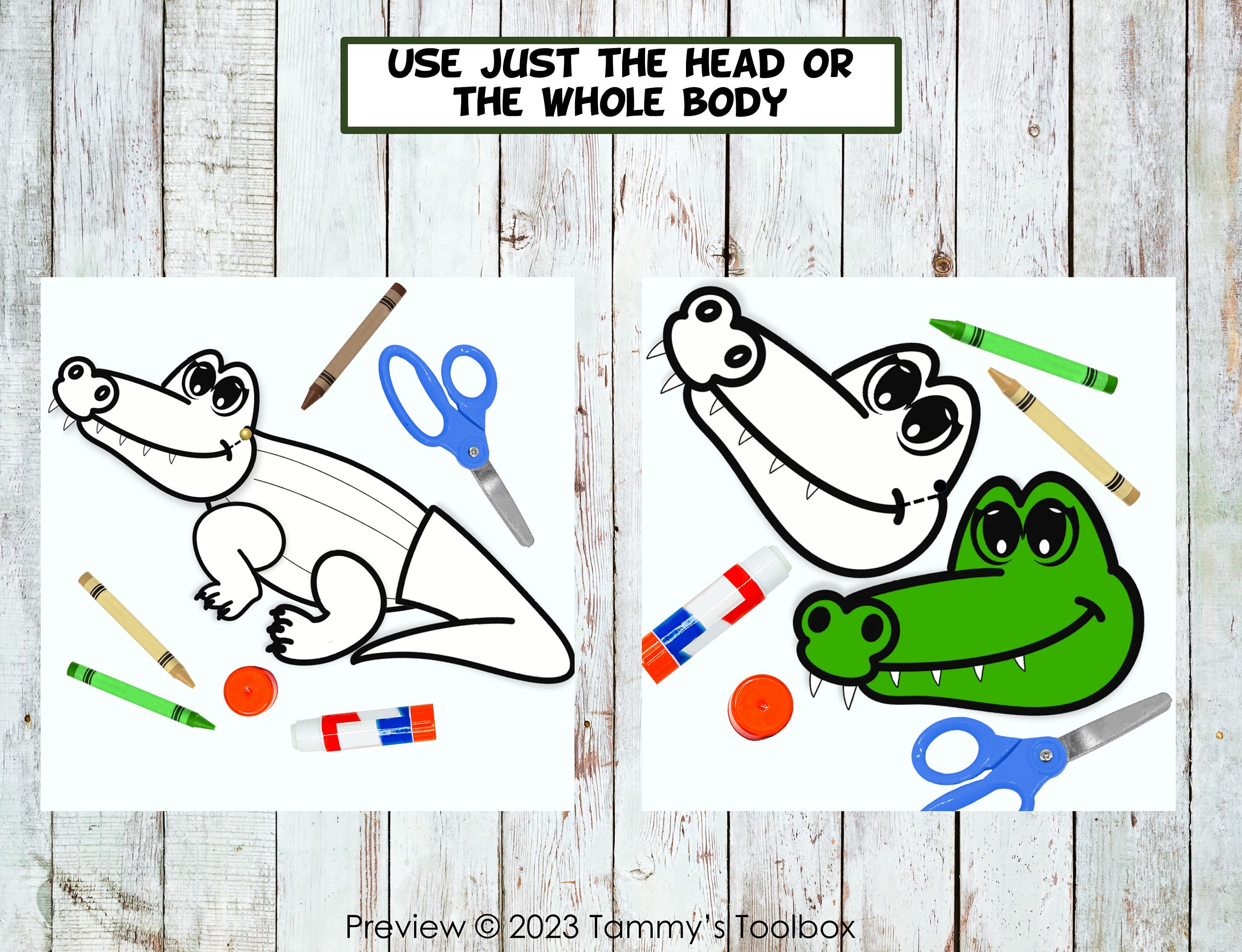 Alligator Craft, Alligator Swamp Theme Classroom, Alligator Party Decor ...