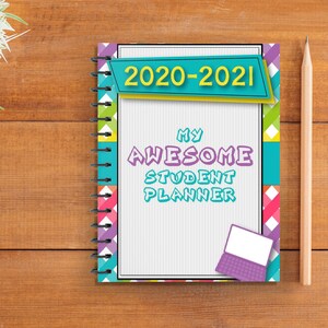 Student Planner and Agenda Printable and Digital 2022-2023 - Etsy