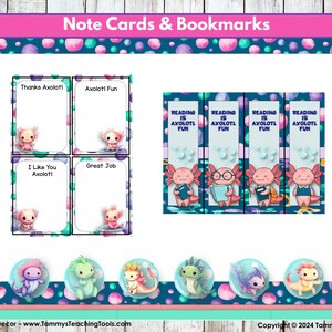 Axolotl Bulletin Board Kit, Classroom Reading Decor, Axolotl ...