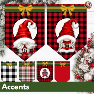 Printable Holiday Christmas Banner Pennants for Party and Bulletin ...