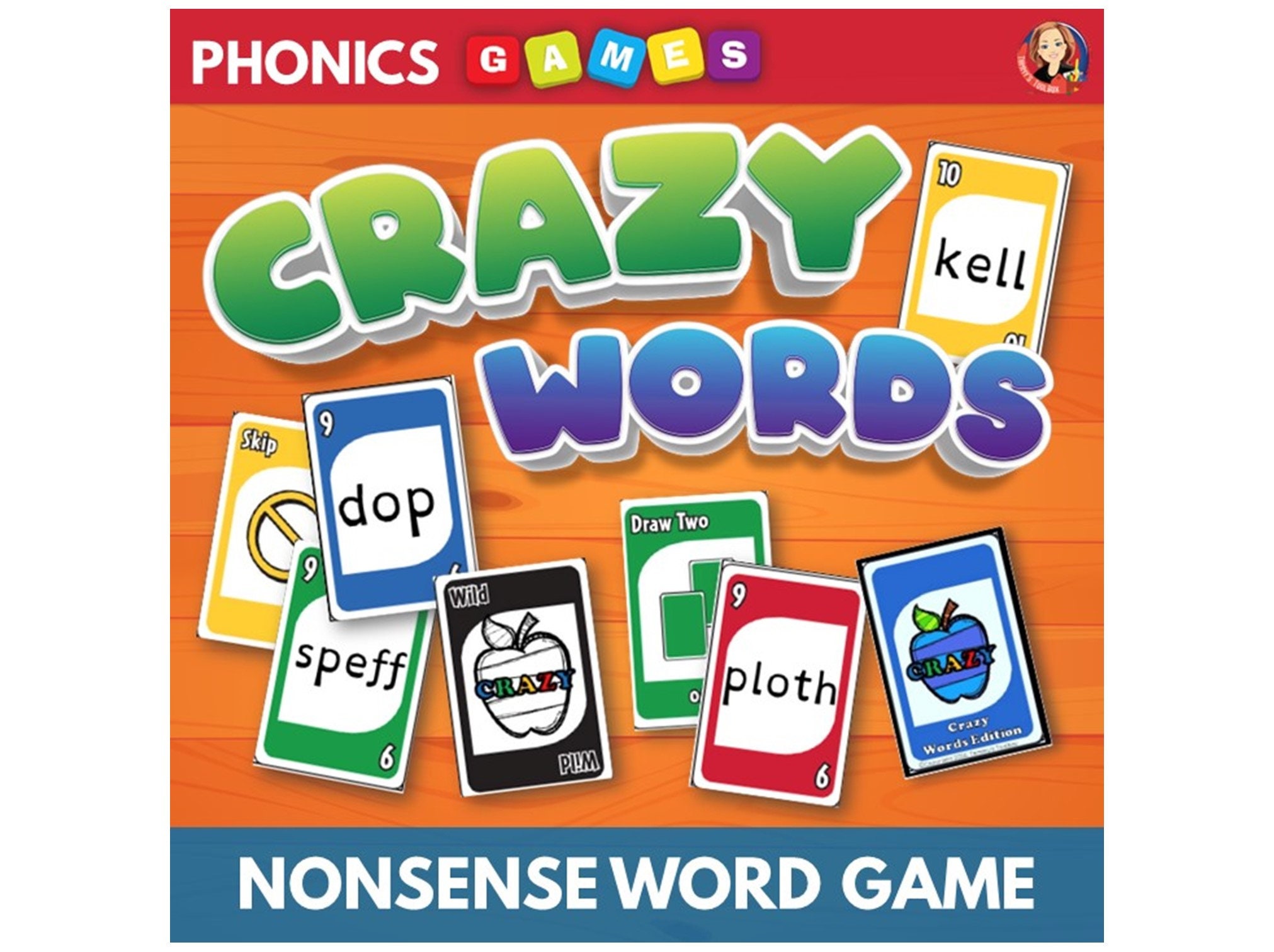 Decoding Nonsense Words Phonics Card Game for Classroom and Home. Fun ...