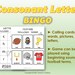 Phonics Fun: Consonant Letter Sound Bingo Game for Young Children ...
