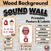 Sound Wall With Mouth Pictures in Rustic Wood Theme - Etsy