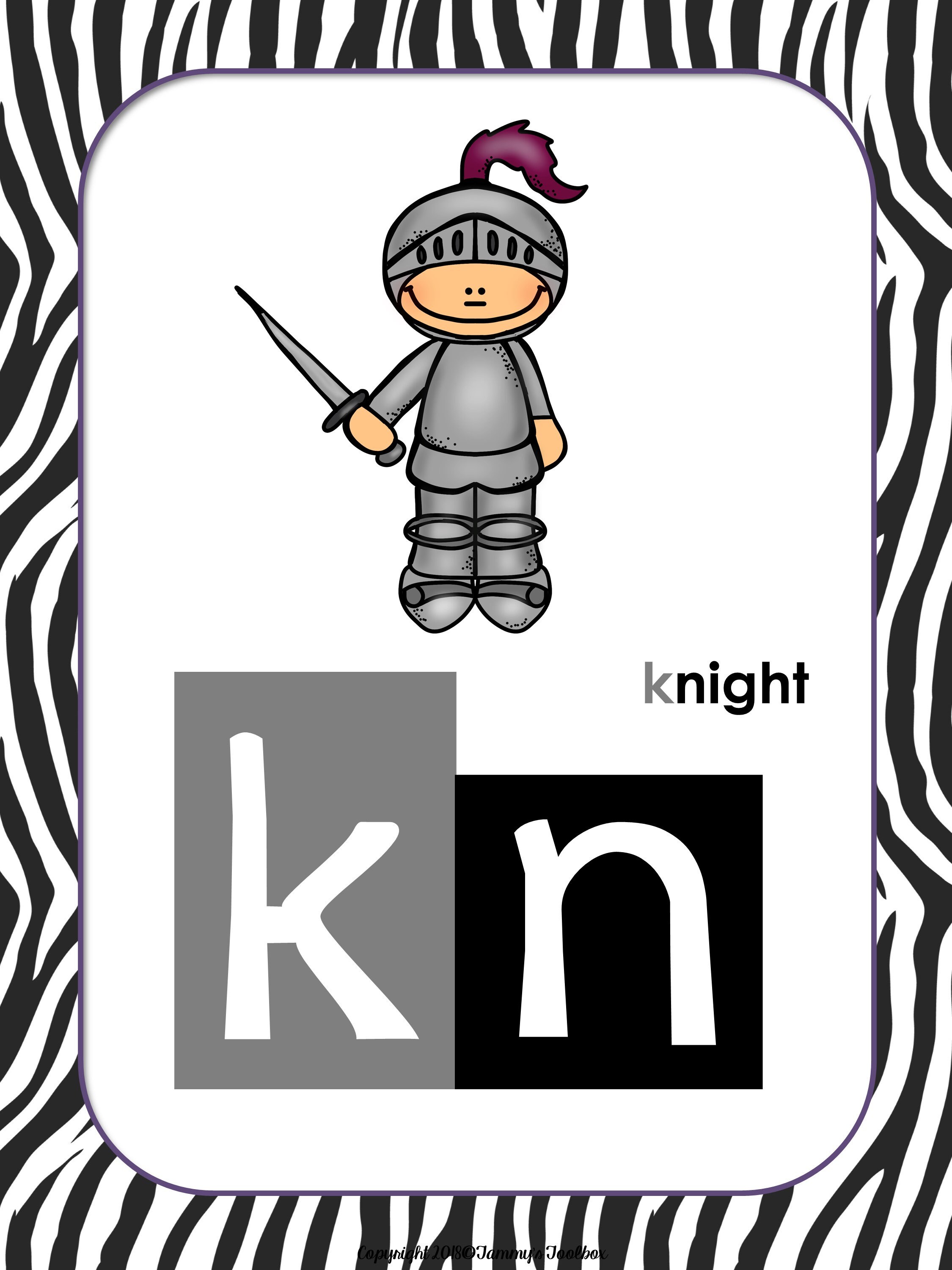 Alphabet Posters and Phonics Charts in Zebra Theme, Jungle Safari Theme ...