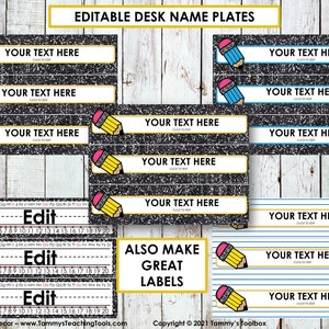 Classroom Decor Bundle in Pencil Theme | Editable, Back to School ...