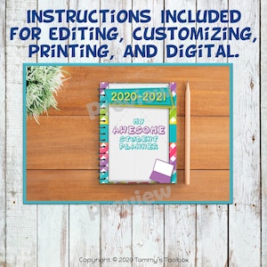 Student Planner and Agenda - Printable and Digital 2025-2026 With Free ...