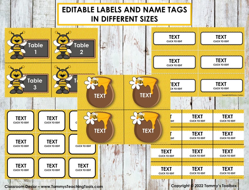 Bee Classroom Decor Theme and Activities, Bee Bulletin Board, Bee Theme ...