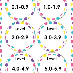Classroom Library Book Bin Labels in Bright Polka Dots Classroom Decor ...