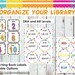 Classroom Library Book Bin Labels in Polka Dots - Etsy
