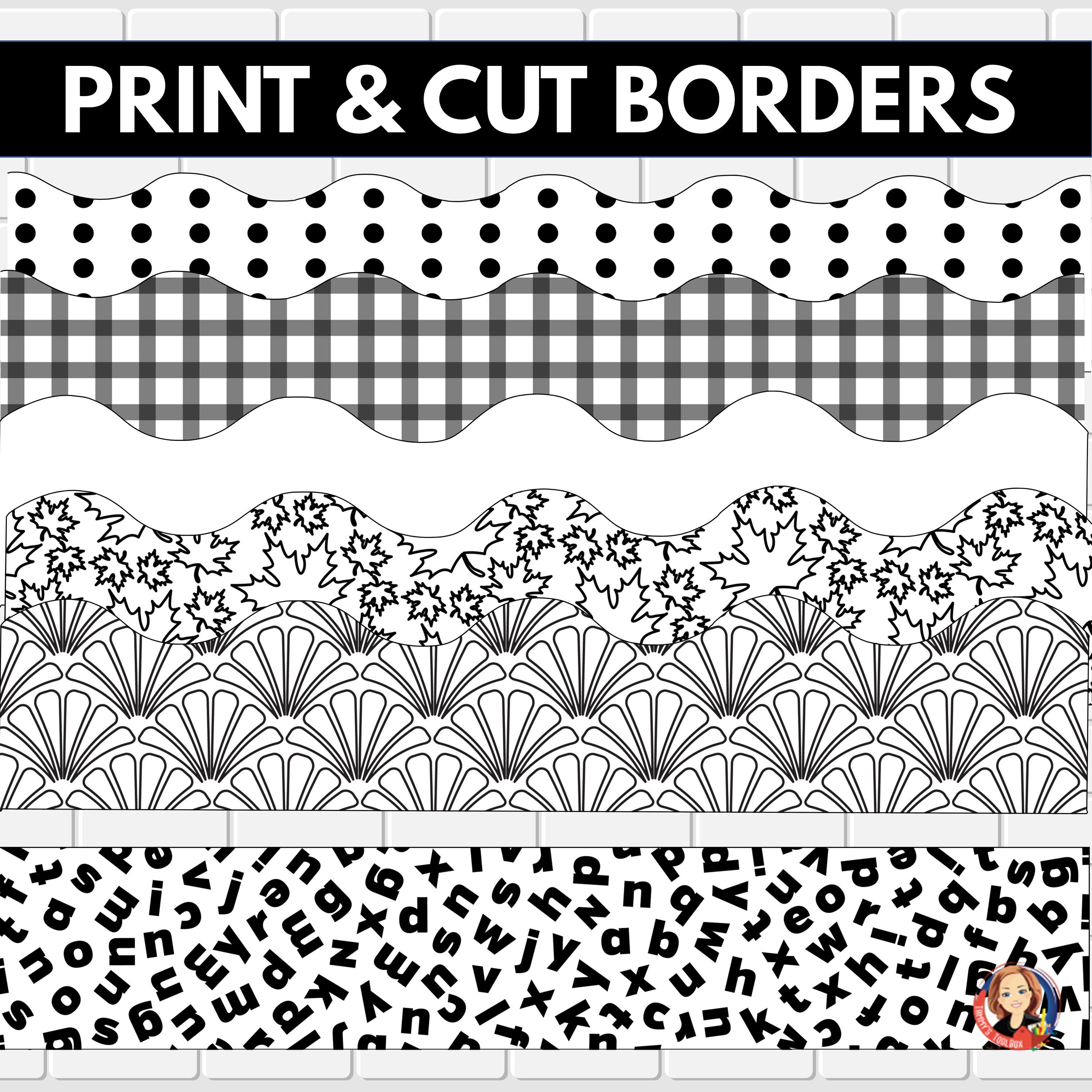 Black and White Bulletin Board Letters, Back to School Bulletin Board ...