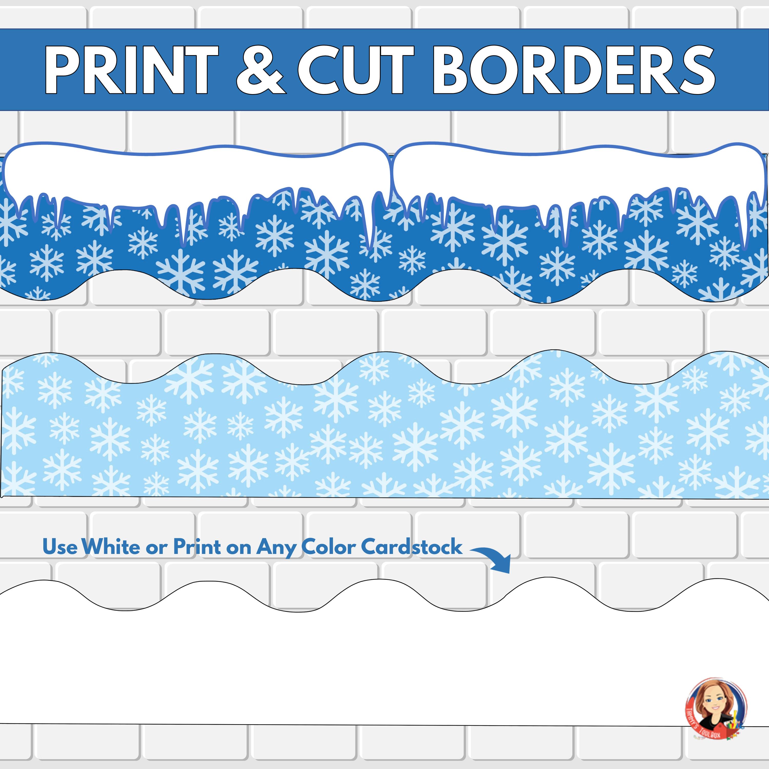 Printable Winter Bulletin Board Kit, Snowman Bulletin Board Letters ...