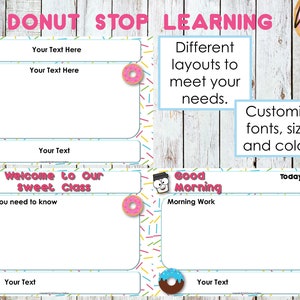 Digital Morning Work Assignment and Daily Agenda Slides in Donut Theme ...