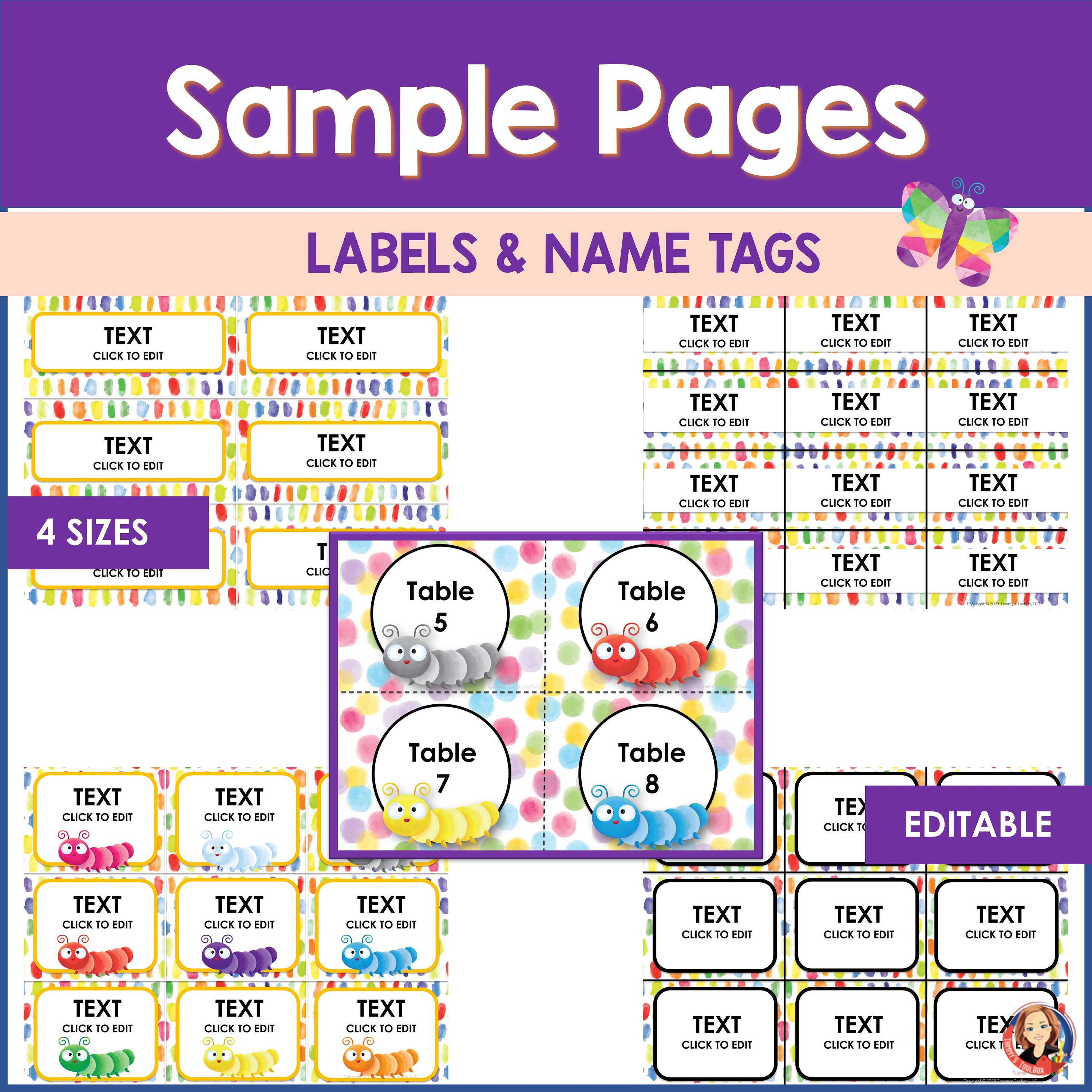 Butterfly Classroom Decor Set, Butterflies and Bugs Theme, Classroom ...