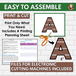 Football Bulletin Board Letters, Printable Football Bulletin Board Kit ...