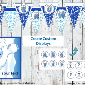 Winter Bulletin Board Kit With Writing Activities, Winter Snow ...