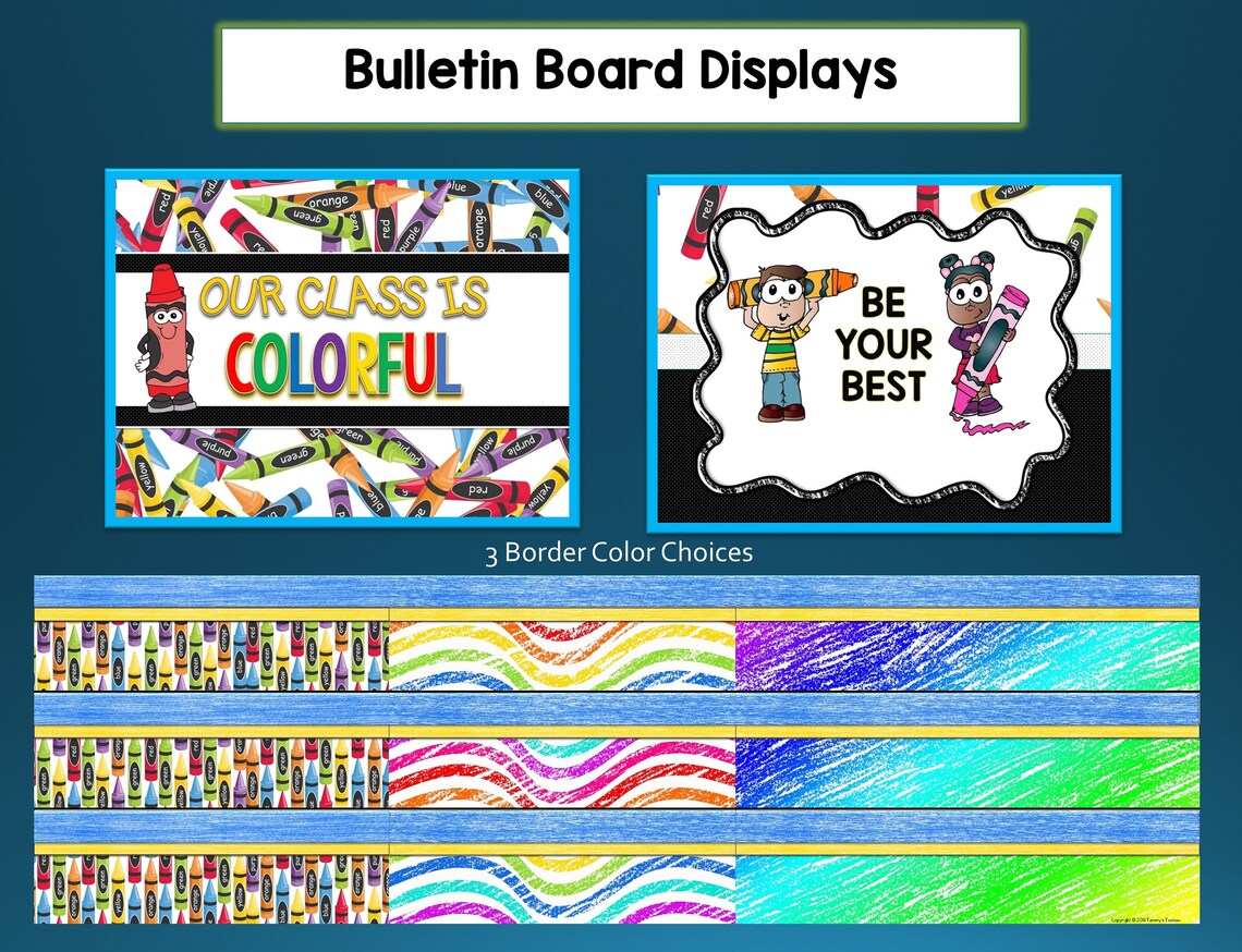 Crayon Theme Classroom Decor and Activities - Etsy
