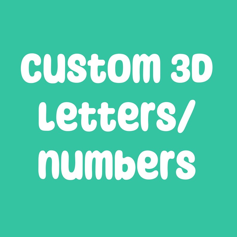 Custom 3D Letters / Numbers for Birthday Party Anniversary - Etsy