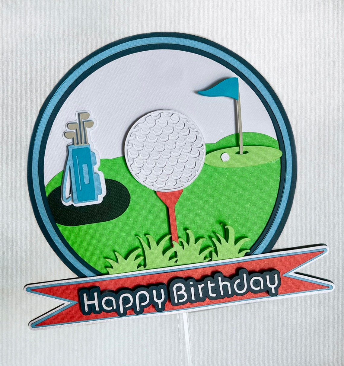 Custom 3D Golf Cake Topper - Etsy