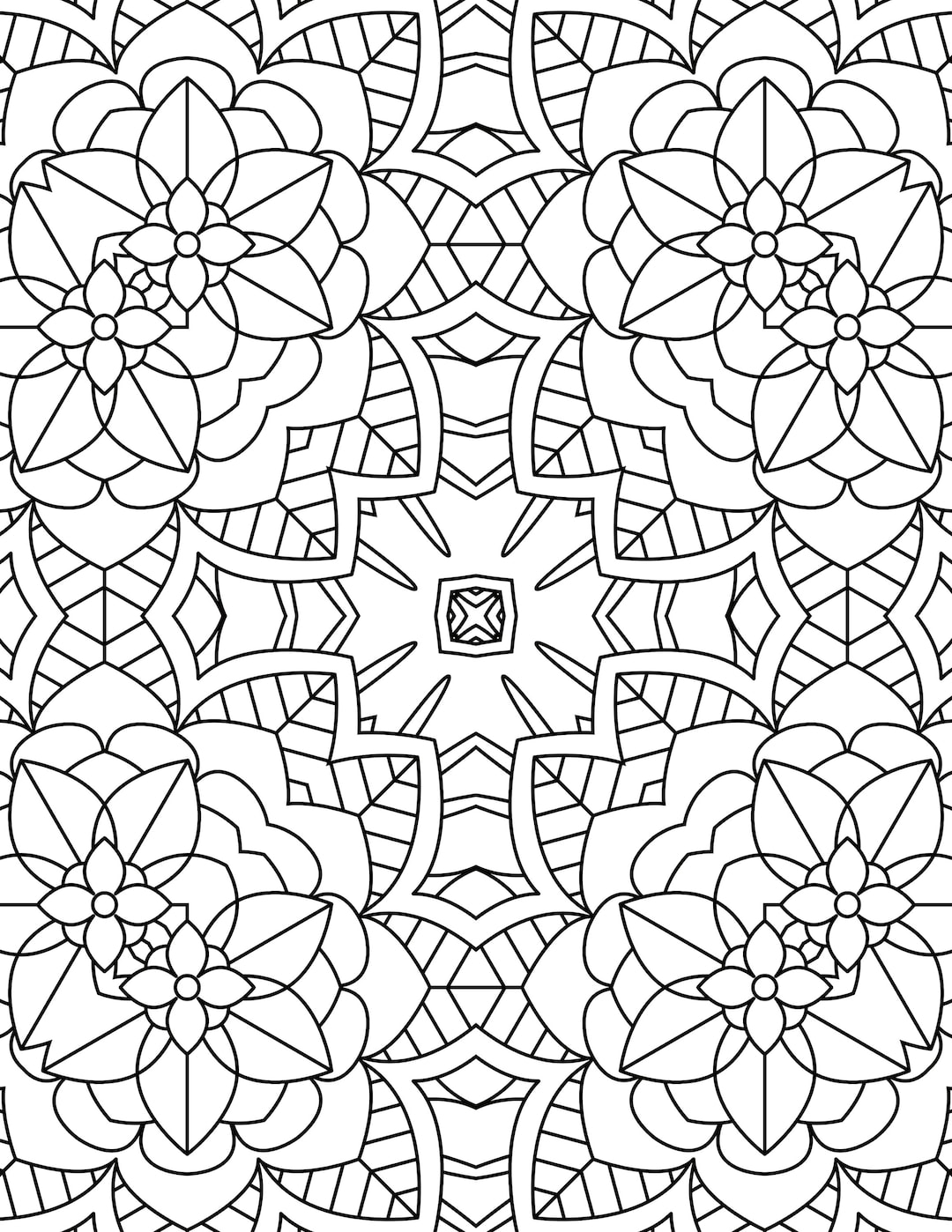 10 A4 Sized Mandala Patterns to Colour and Meditate. Adult Colouring ...
