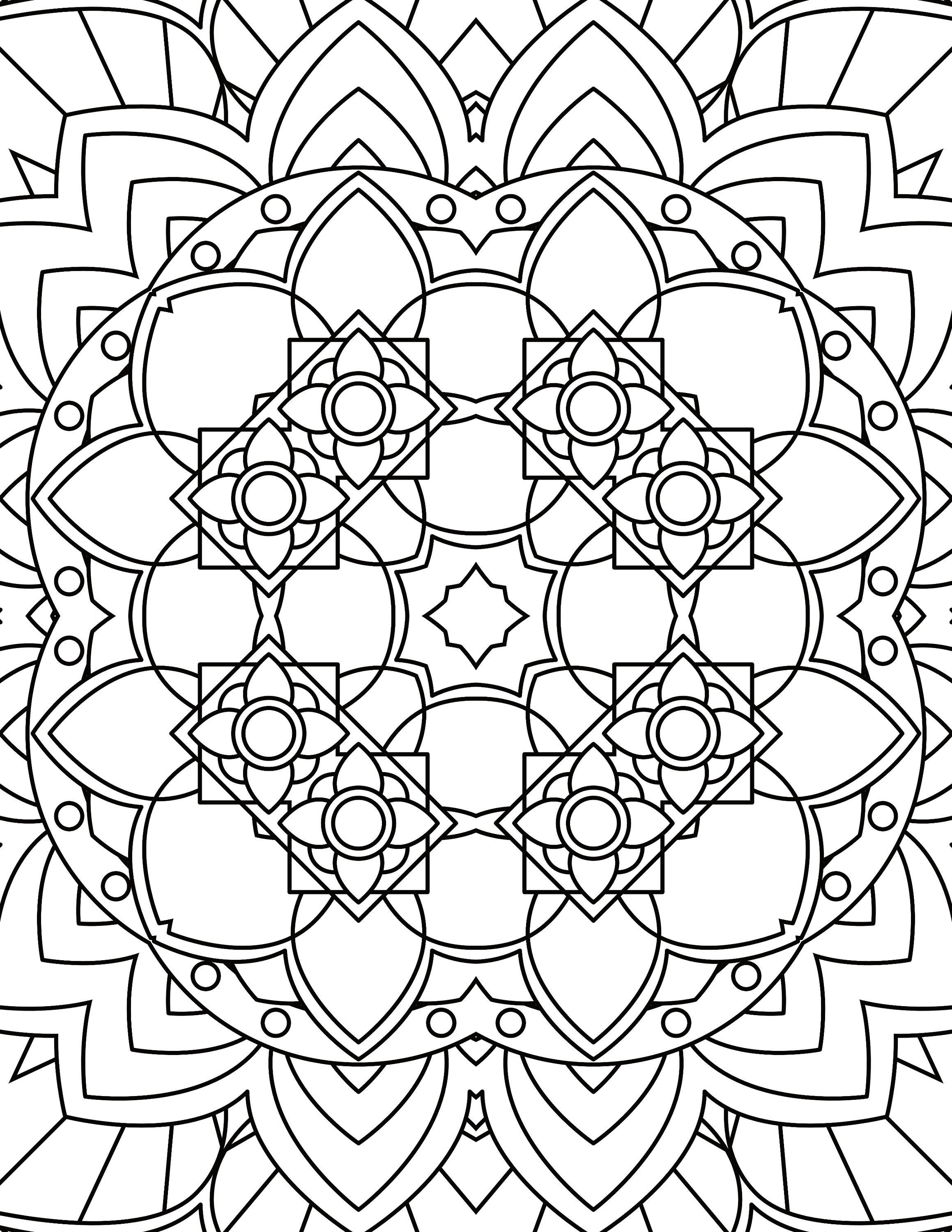 10 A4 Sized Mandala Patterns to Colour and Meditate. Adult Colouring ...
