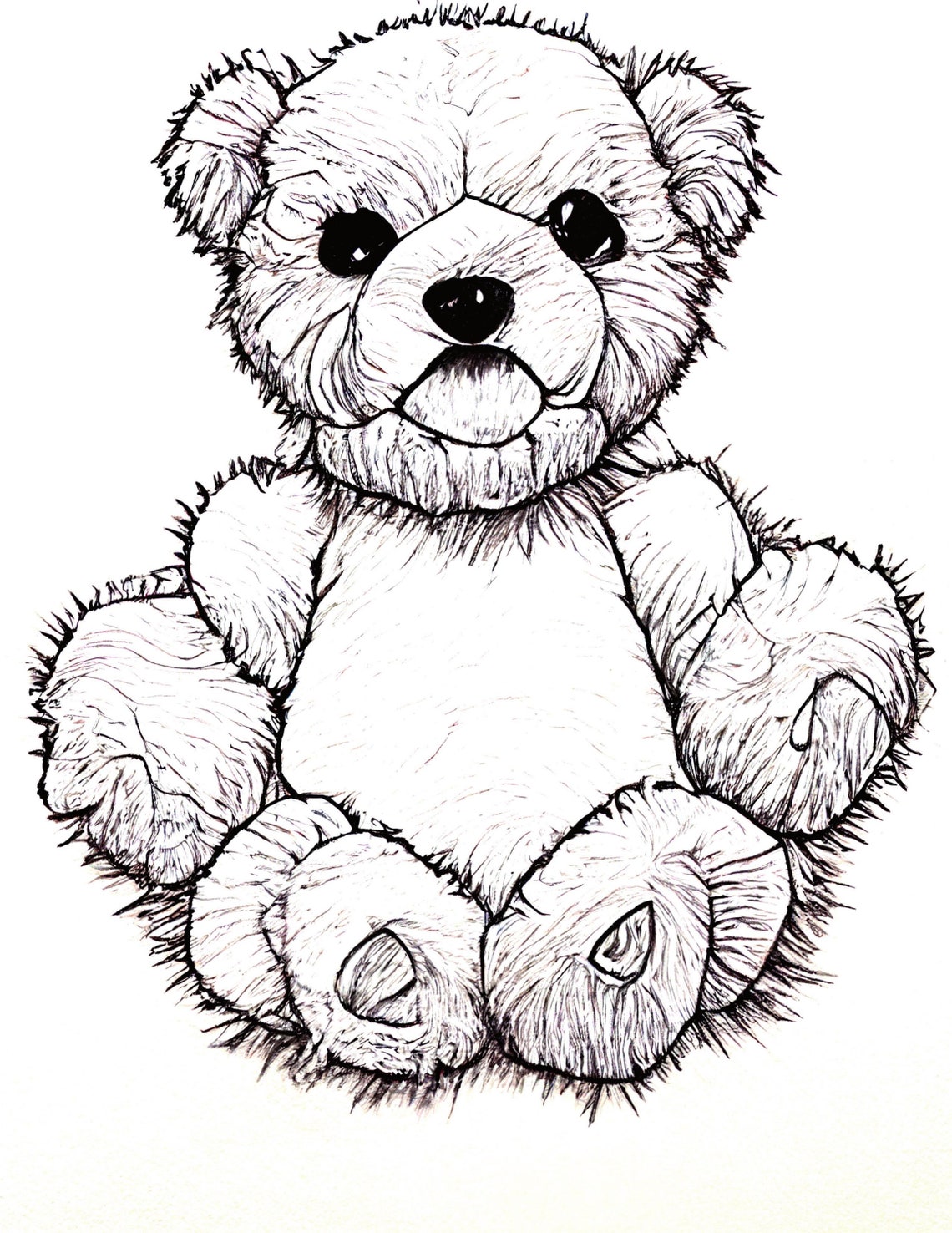 Teddy Bears Colouring Pages - Big Bundle of 10 Images to Print and ...