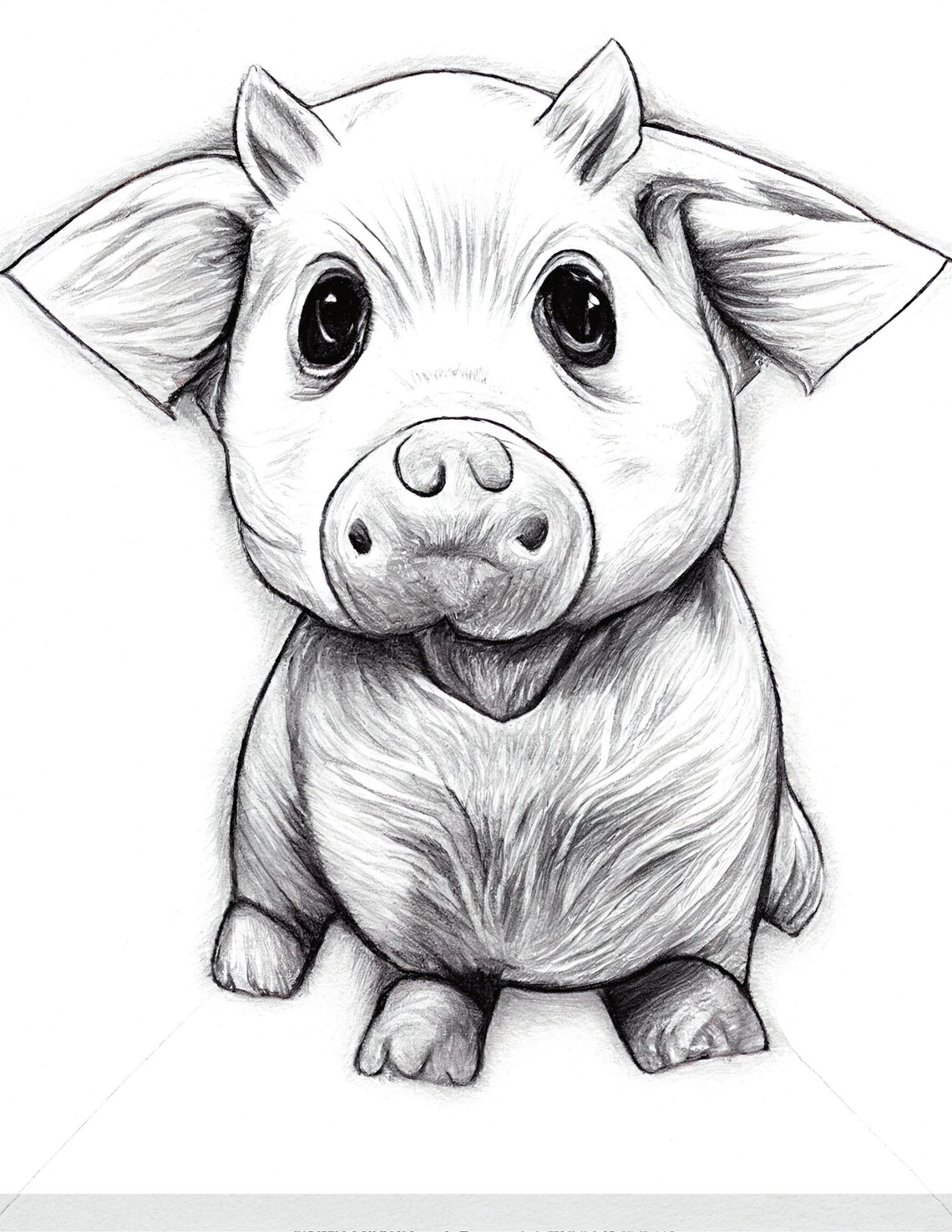 Cute Little Pigs Colouring Pages - Big Bundle of 10 Images to Print and ...