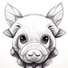 Cute Little Pigs Colouring Pages - Big Bundle of 10 Images to Print and ...