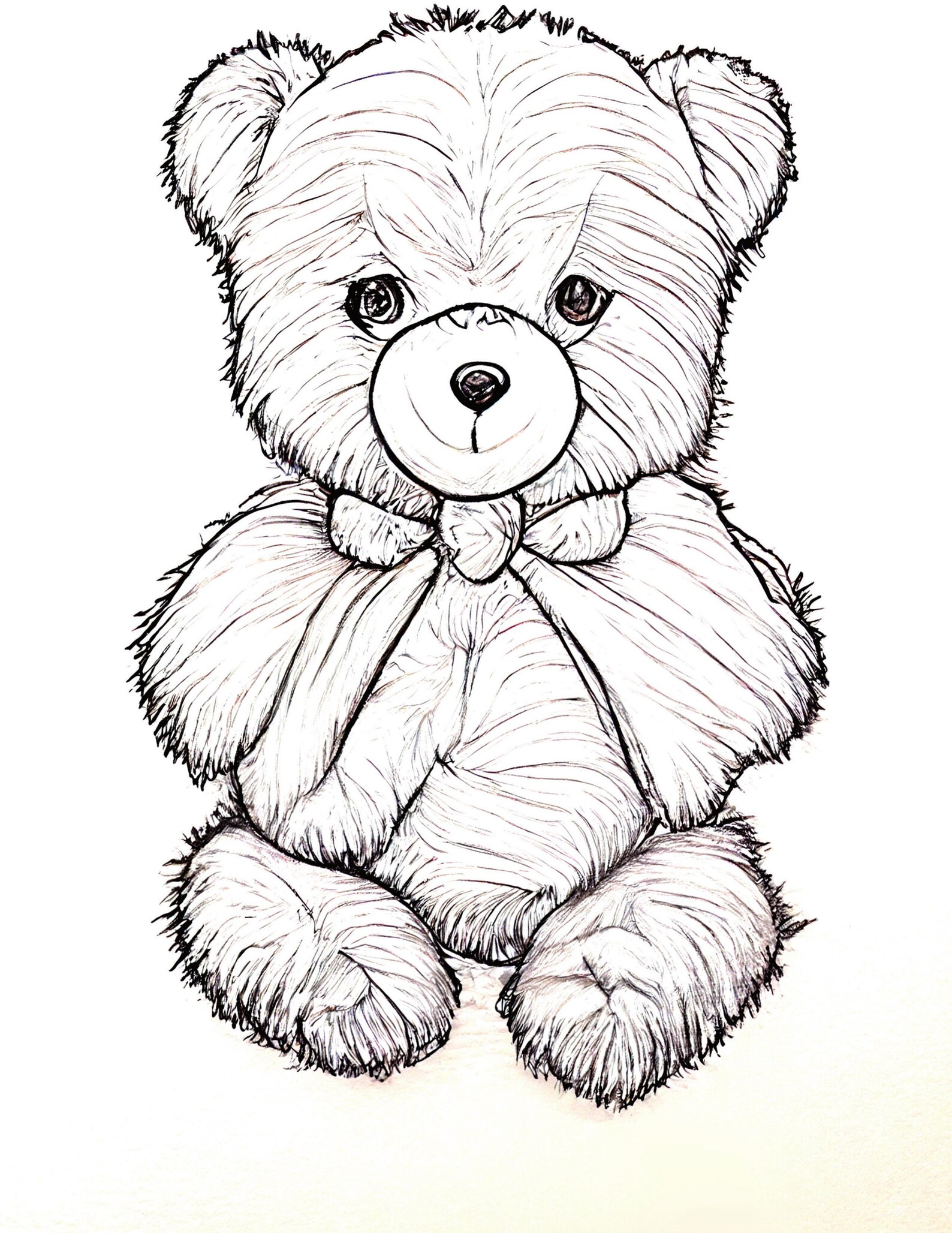Teddy Bears Colouring Pages - Big Bundle of 10 Images to Print and ...