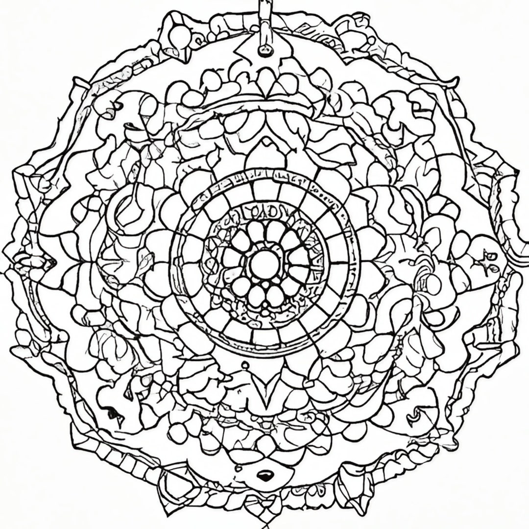12 Different Adult Colouring Set Mandala Colouring Printable Colouring ...