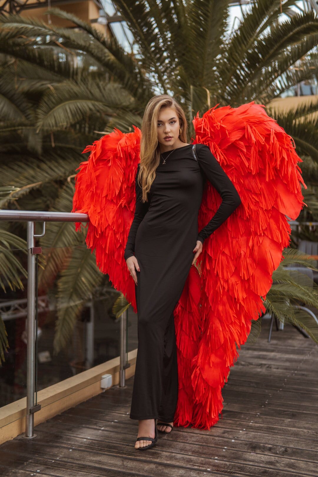 Red Angel Wings Costume for Angel From Victoria Secret Wings Fro Photo ...