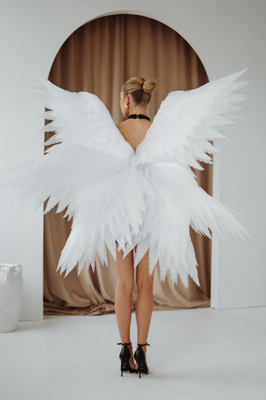 Six White Wings Costume, Cosplay Wings, Wings Accessory for Photoshoot ...
