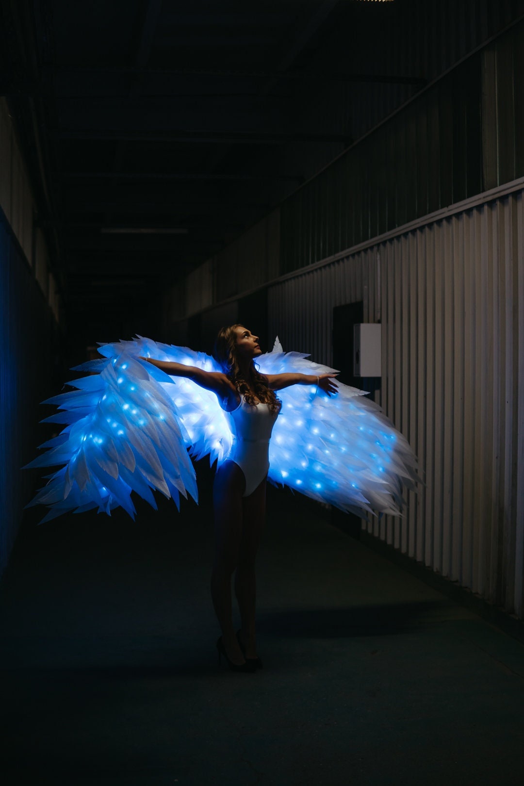 Luminous Wings , Wings With Light , Wings That Glow at Night , Wings ...