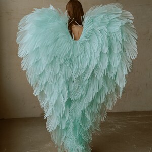 Menthol Angel Wings Photoshoot, Large Angel Wings Costume Size for ...