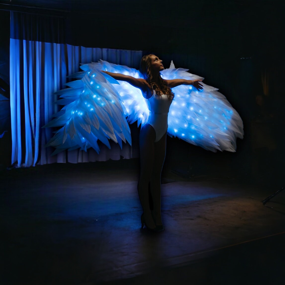 LED Wings Costume, Light up Isis Wings, Dance Performance Wings ...